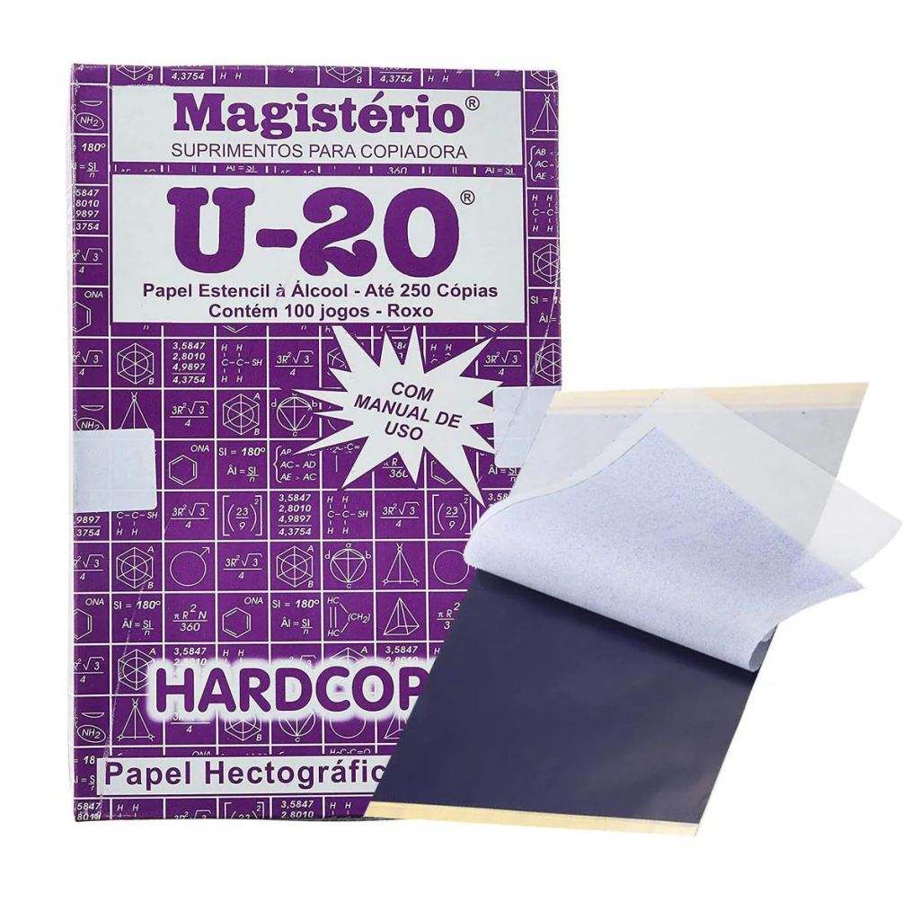 PAPEL HECTOGRÁFICO OU STENCIL COM MATRIZ – Menno Gráfica